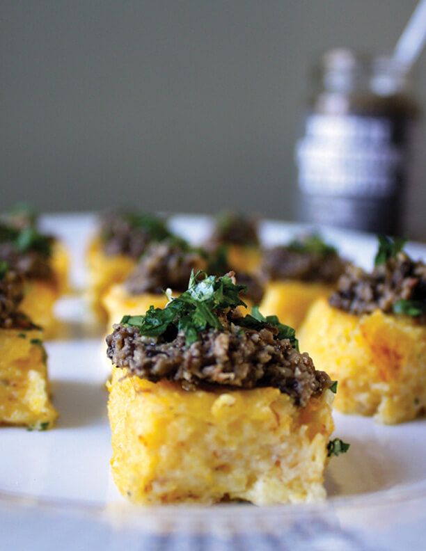 Polenta à la purée de champignons et truffes | Favuzzi Distributeur ...